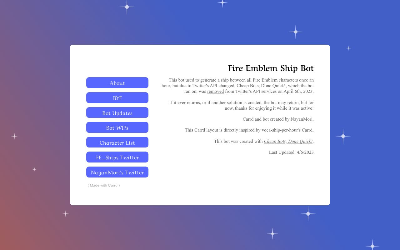 Fire Emblem Ship Bot